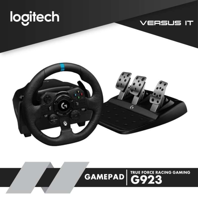 Promo Logitech G923 True Force Steering Wheel and Pedals for PC PS4 and ...