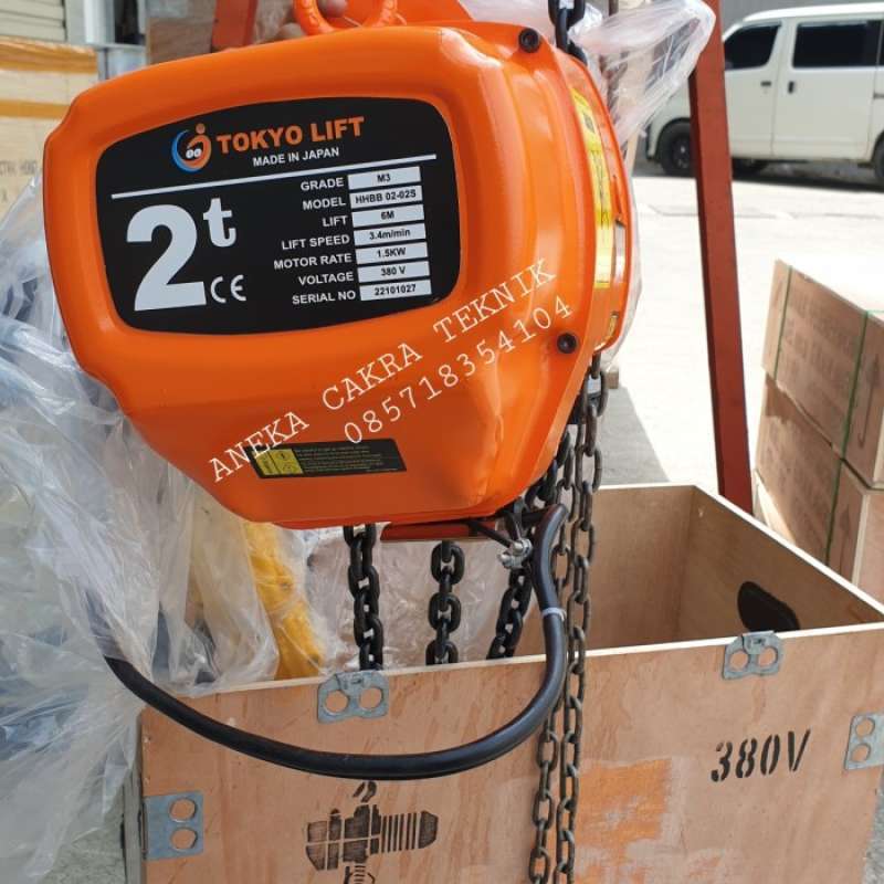 Promo Electric Chain Hoist 2 ton x 12 meter 380Volt TOKYO LIFT JAPAN ...
