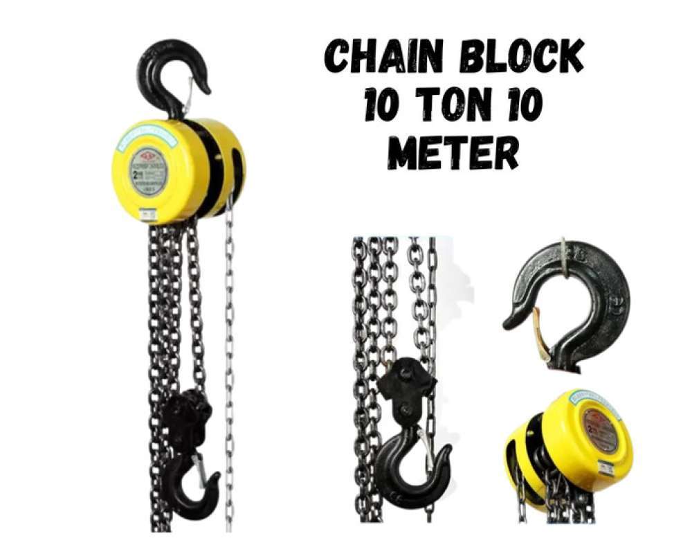 Promo Takel Katrol Kerekan 10 Ton/Chain Block 10 Ton 10 Meter Diskon 23 ...