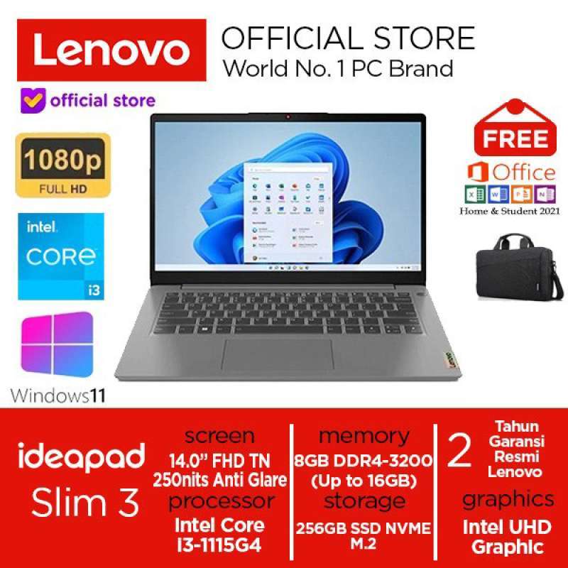 Jual Laptop Lenovo Ideapad Slim I I G Gb Gb Ssd Backlit W Ohs Di Seller Lenovo