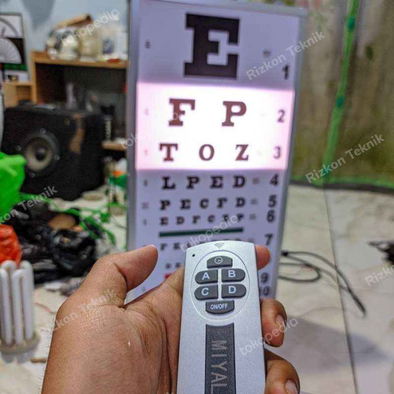 Promo Alat Tes Mata Snellen Chart Elektrik Remote Control Diskon 17% di ...