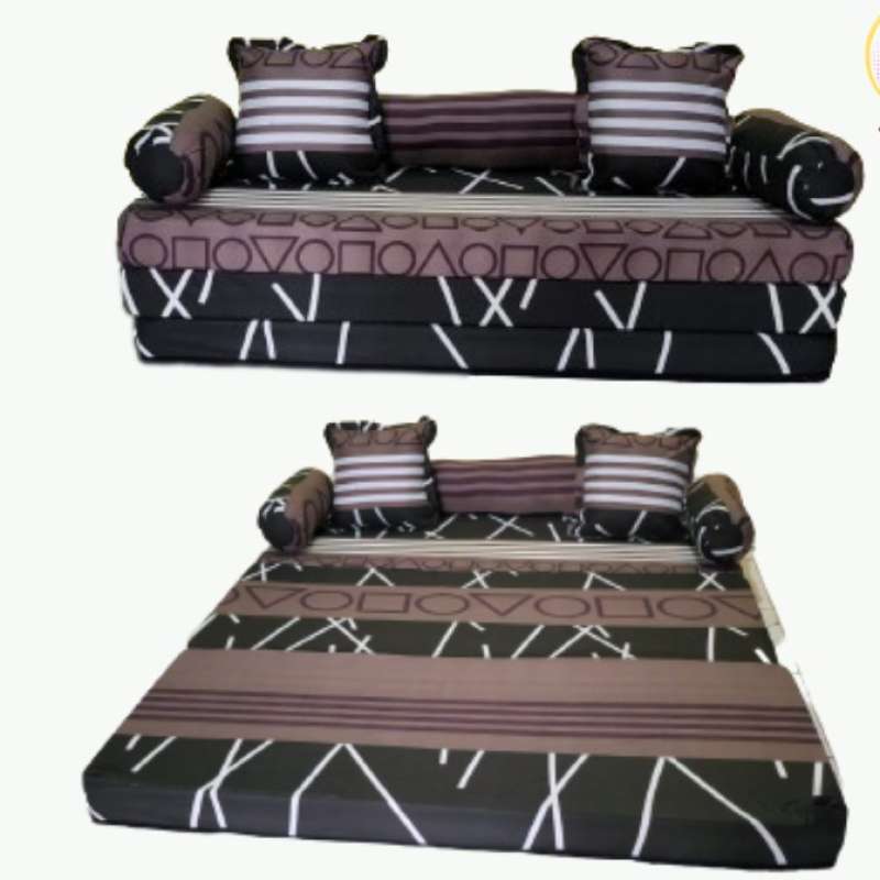 Jual Sofa Bed Kasur Lipat Kursi Duduk Busa Super Yellow Sofabed Karakter Minimalis Ruang Tamu ...