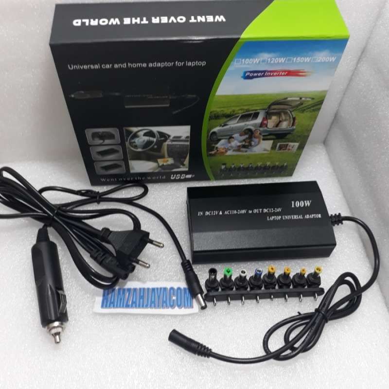 Promo Adaptor Universal adapter 100w / 100 w Combo AC /DC 12V - 24V 5A ...