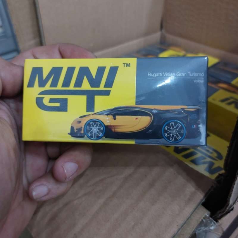 Promo Mini GT Skala 64 Bugatti Vision Yellow Diskon 23% di Seller enzo ...