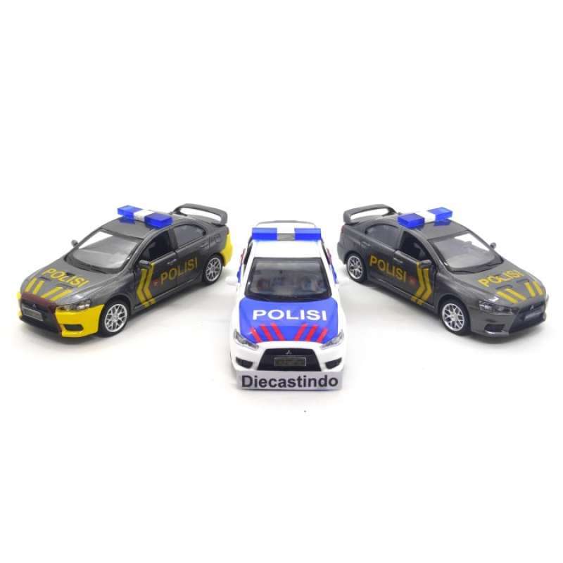 Promo Diecast Mobil 1:41 Mitsubishi Lancer Evolution X Cstm Polisi ...