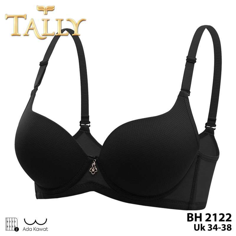 Promo Tally Bra Ada Kawat Busa Sedang Bahan Katun Pori Cup B Kait 2 Bh ...