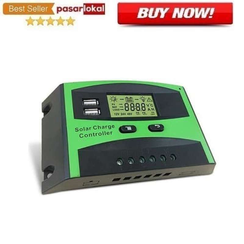 Jual Solar Charger Controller Regulator Dual Usb 12v 24v Solar Panel Di ...