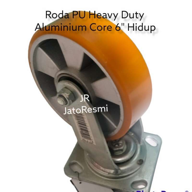 Promo Roda PU Heavy Duty Aluminium Core Wipro 6 Hidup Kapasitas 400KG ...