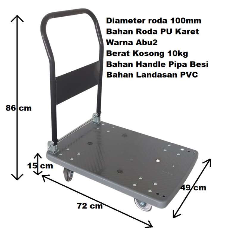 Promo ABU2 Trolly Dorong Heavy Duty 200kg - Kereta Dorong Barang ... Promo ABU2 Trolly Dorong Heavy Duty 200kg - Kereta Dorong Barang ...