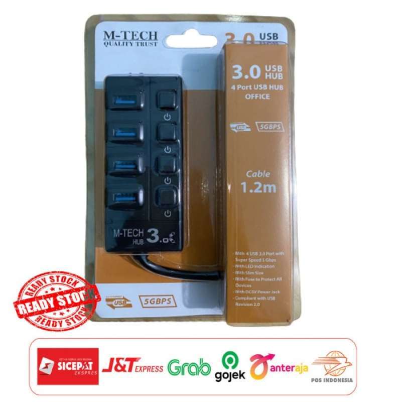 Promo Usb 3 0 Hub M Tech 4 Port On Off Saklar Mt Uh3 Terminal Usb3 0 Mtech Diskon 23 Di