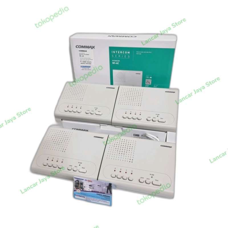 Promo Commax Wi-4C/Intercom Commax Wireless Wi-4C Putih 1Set 4Pcs ...