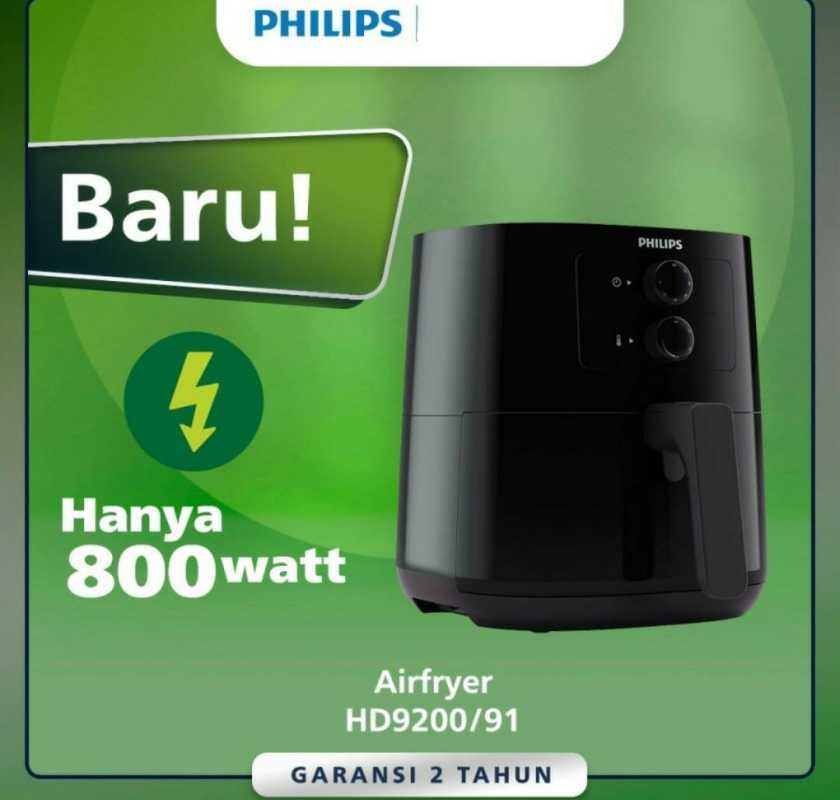 Jual Philips LOW WATT Air Fryer HD9200/91 - 800 Watt - Regular di Seller Surya Prima Medan ...