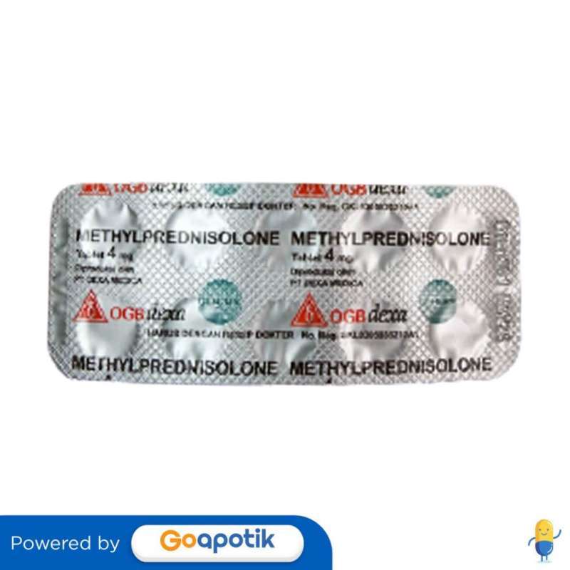 Jual METHYLPREDNISOLONE 4 MG OGB DEXA MEDICA STRIP 10 TABLET di Seller ...