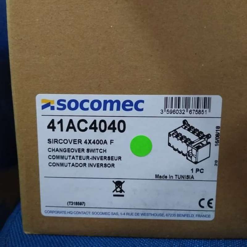 Promo Change Over Switch (COS) Socomec 400A 4p sircover manual Diskon 23% di Seller Maslika ...