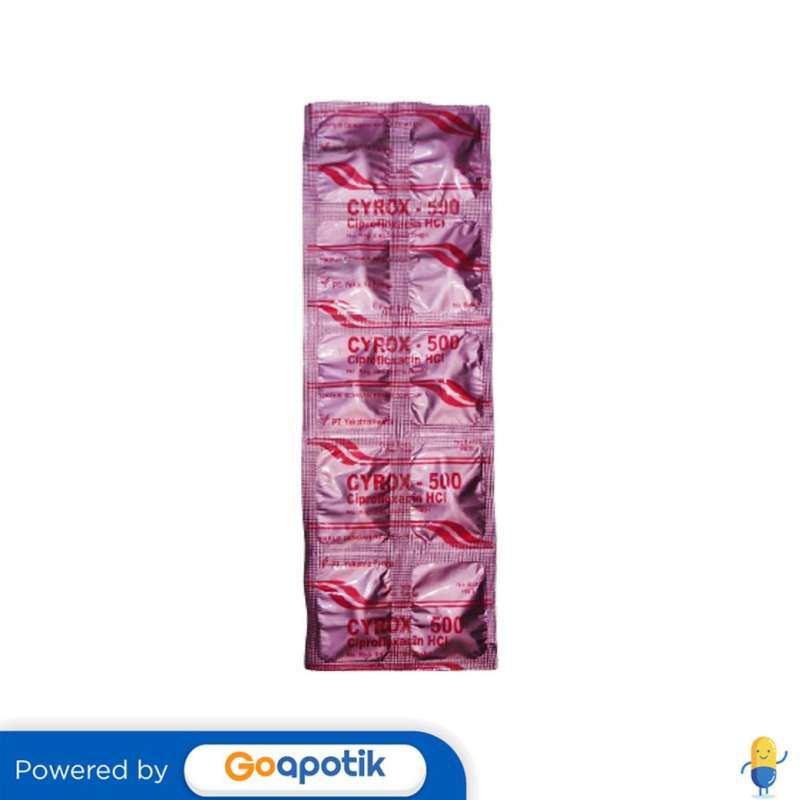 Jual Cyrox 500 Mg Strip 10 Kaplet Di Seller Apotek Orange Bligo - Bligo ...