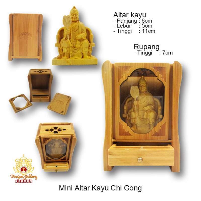 Promo Rupang/Patung Mini Altar Kayu Chi Gong Diskon 23% di Seller Wana ...