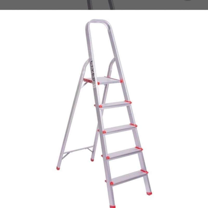 Promo Tangga Alumunium 5 Step 1 Meter Liveo Diskon 23% Di Seller Indah ...