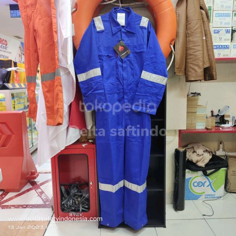 Promo Wearpack Coverall Anti Api Nomex iiia Biru Original Wearpack ...