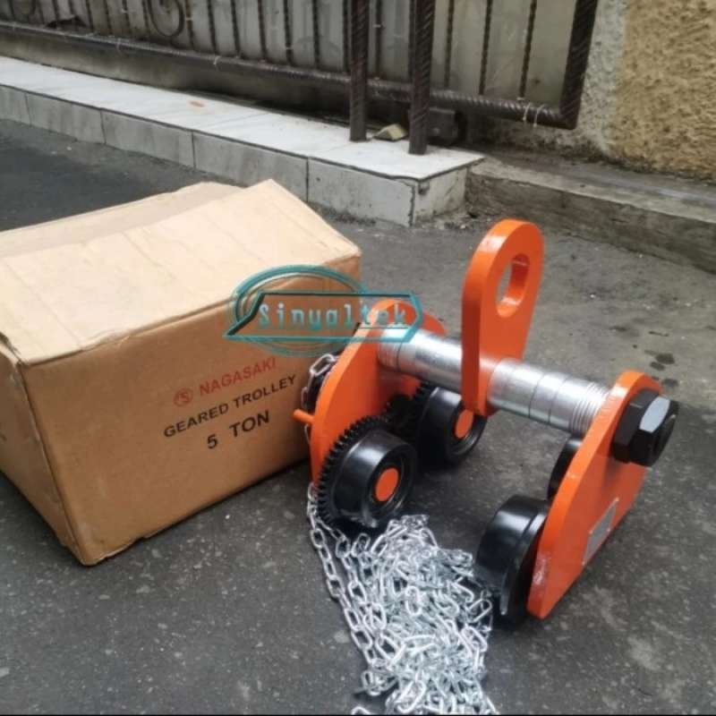 Promo Nagasaki Gear Trolley 5 Ton 3 M Manual Made In Japan Geared ...