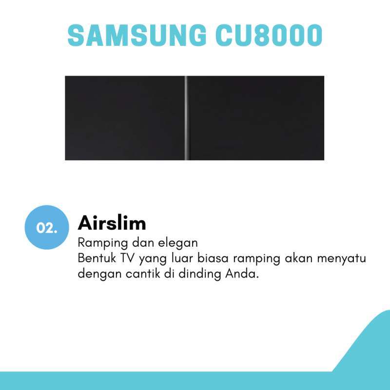 Promo Samsung Ua55cu8000 Smart Tv Led 55 Inch Crystal Uhd 4k 55cu8000 Diskon 6% Di Seller ...