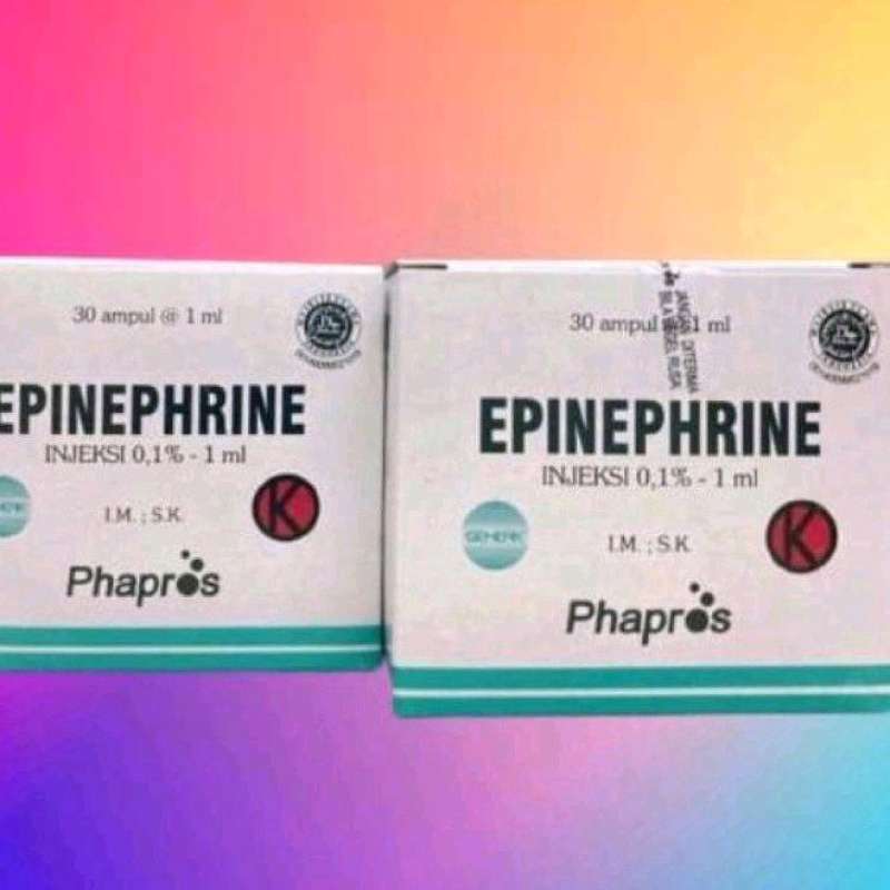 Jual Epinephrine 0.1 % Injeksi Per Box Di Seller Apotik Sekawan - Kayu ...