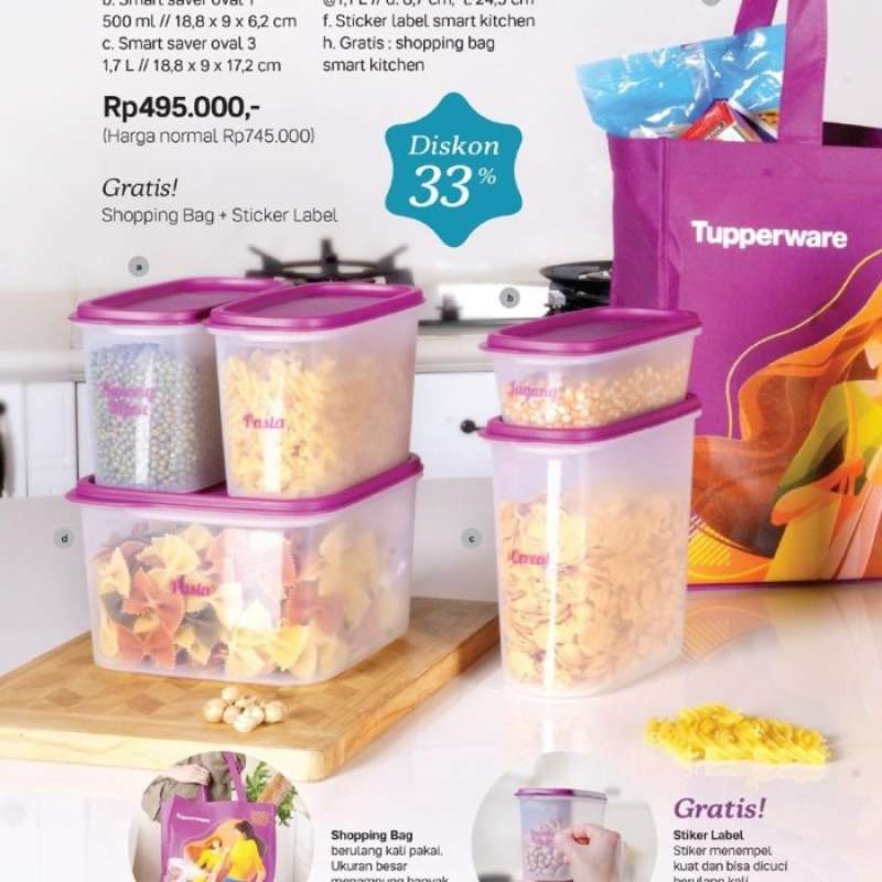Promo Tupperware Smart Kitchen Set Diskon 19% di Seller Kuniy Store ...