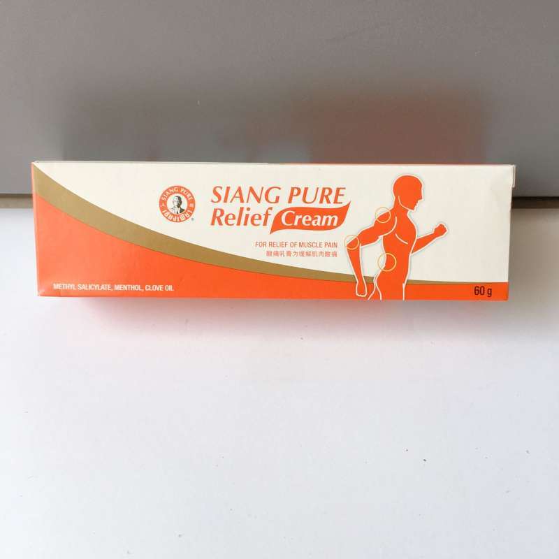 Jual Siang Pure Relief Cream For Relief of Muscle Pain 60g - ORI ...