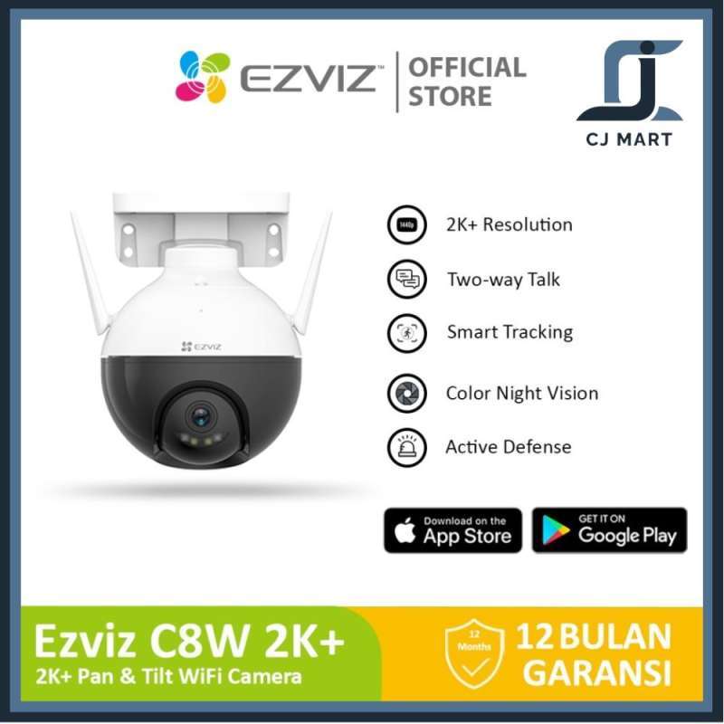 Promo Ezviz C8w 4mp 2k 360 + Pan & Tilt Smart Cctv Wi-Fi Ip Camera ...