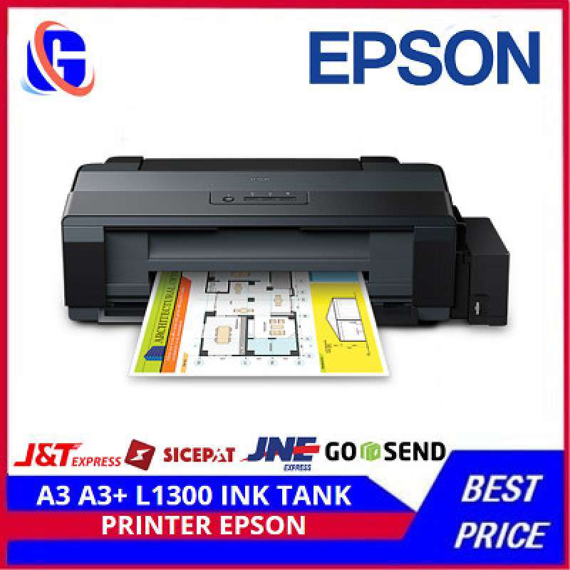Jual PRINTER A3 A3+ EPSON L1300 INK TANK ORIGINAL L 1300 GARANSI RESMI ...