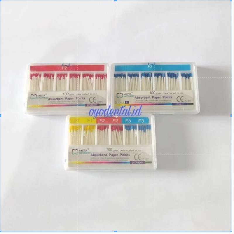 Promo Dental Paper point F1 F2 F3 assorted / paper point protaper ...