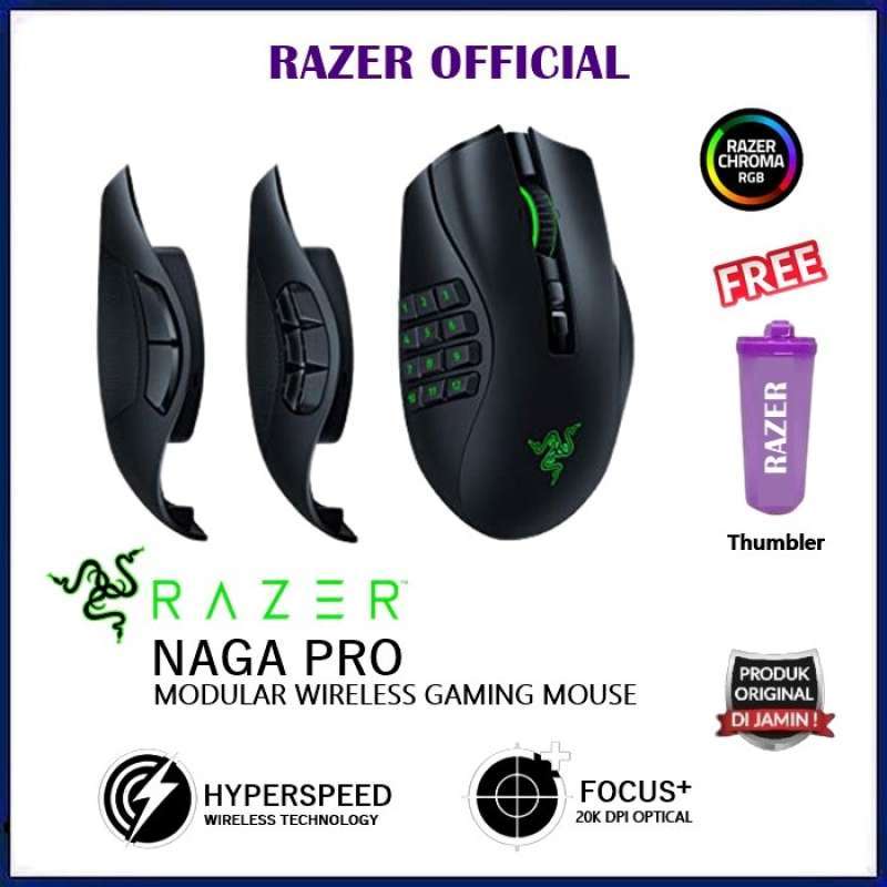 Promo Razer Naga Pro Modular Wireless Gaming Mouse Diskon 23% Di Seller ...