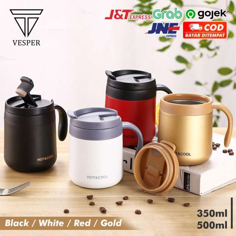 Jual tumbler coffee mug termos air double wall / thermos cup minuman ...