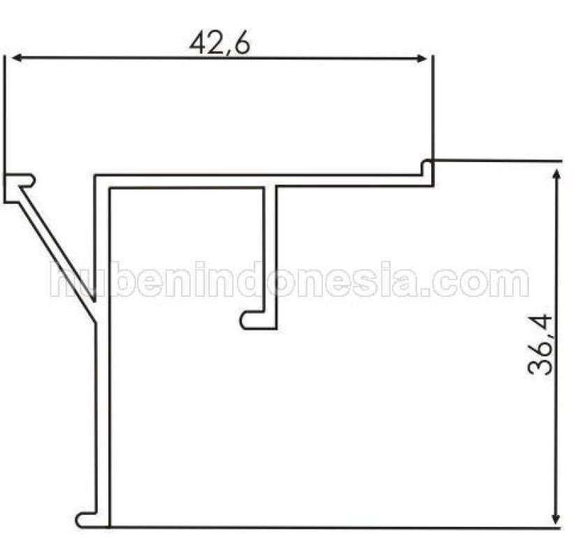 Promo Huben Yiming - Rel (2 Meter) Lemari Sliding Gantung Baju Pakaian ...
