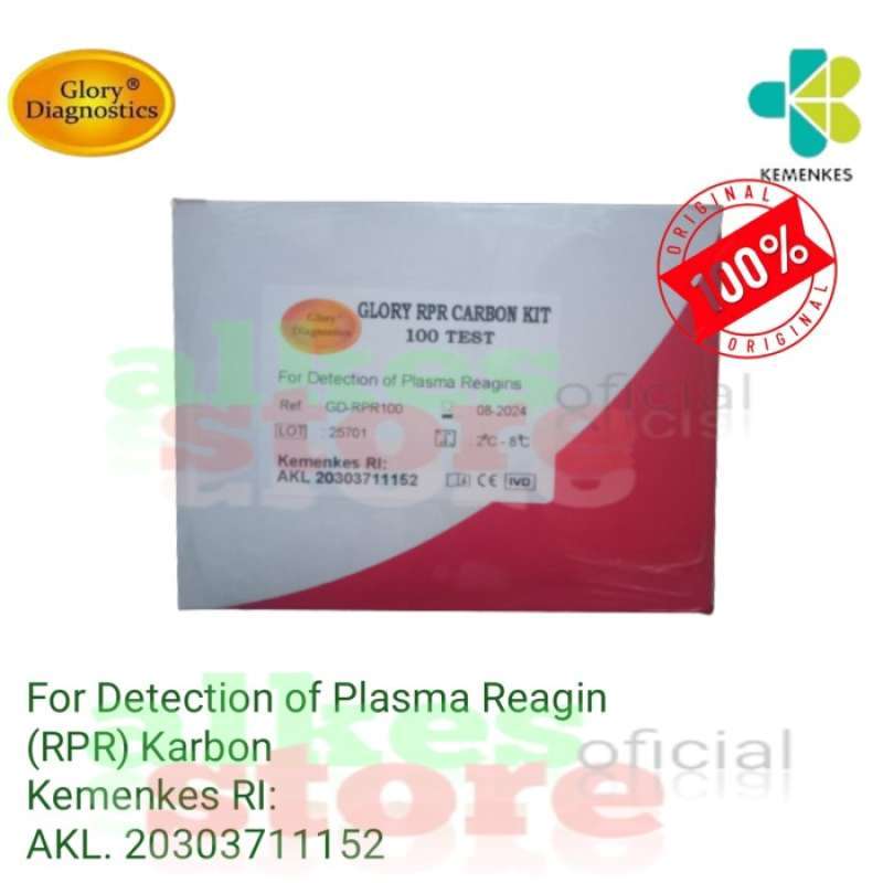 Promo Reagen Rpr Carbon Kit 100 Tes Glory Diagnostics Diskon 17% Di ...
