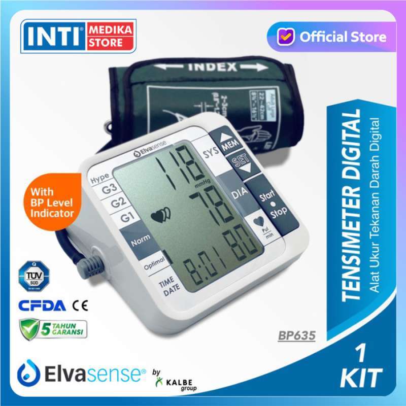 Jual Elvasense - Tensimeter Digital Bp635 | Tensi Digital Elvasense di ...