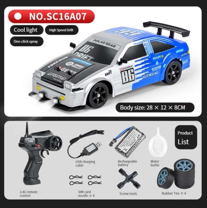 Jual 2.4G Drift Rc Car 4WD High Speed RC Drift Car Toy Remote Control ...