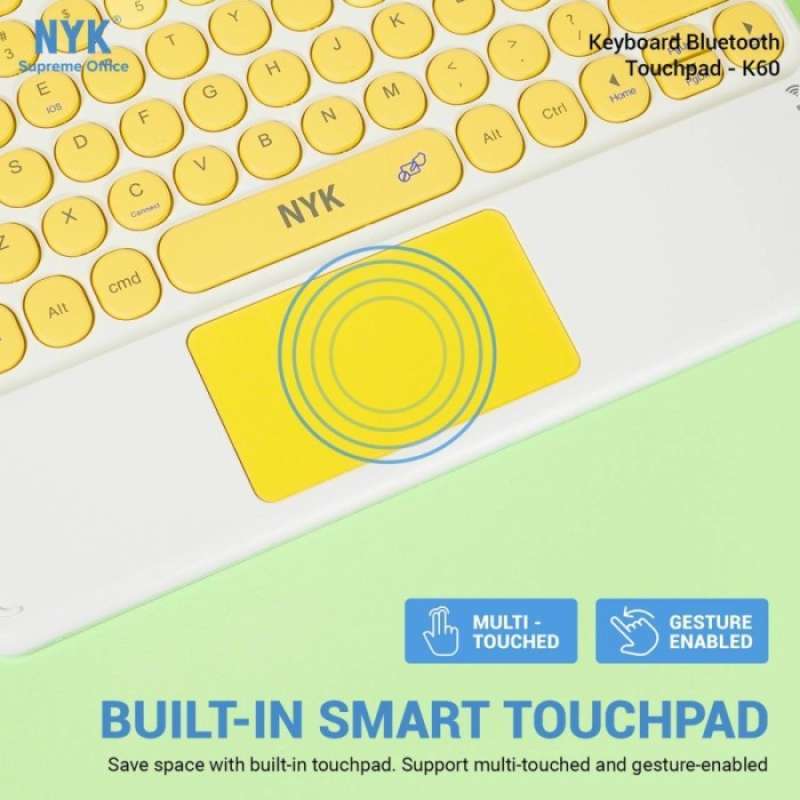Jual Keyboard Bluetooth Mini Nyk Ungu Touchpad K60 Di Seller Multi ...