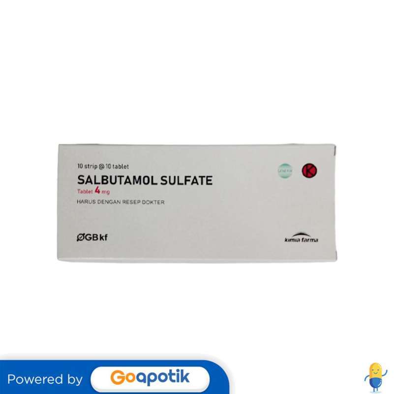 Jual SALBUTAMOL KIMIA FARMA 4 MG BOX 100 TABLET di Seller Apotek ...