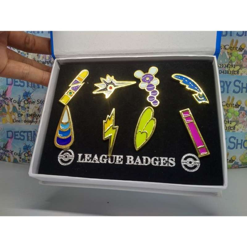 Jual Gen V Unova League Badges Pokemon Badges Gym Badge Cosplay Di ...
