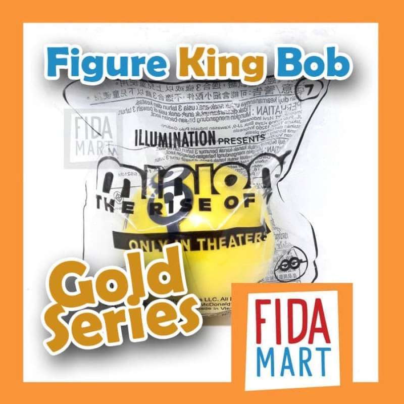 Promo Happy Meal Minion Minions Mcdonalds Mcd Figure King Bob Seri Gold ...