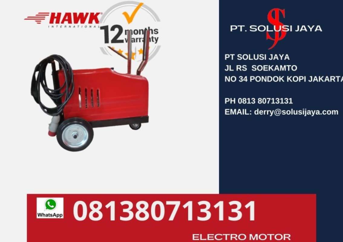 Promo POMPA WATER JET TEKANAN 250 BAR HIGH PRESSURE CLEANER PUMP HAWK ...