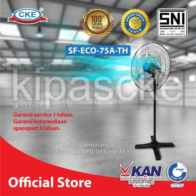 Jual Cke Stand Fan Sf-eco-75a-th 30 Inch Kipas Angin Berdiri Kipas ...