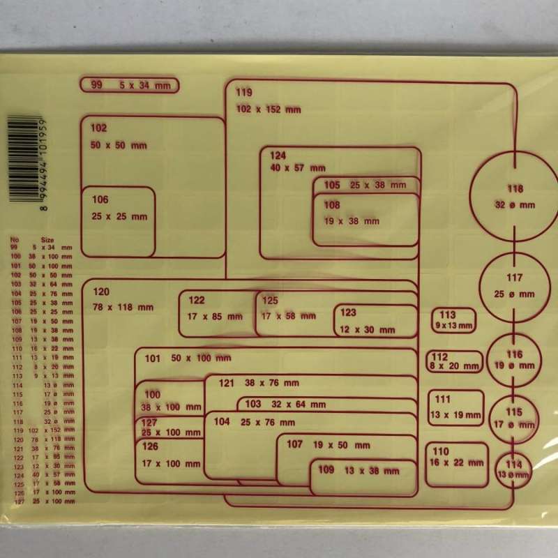 Jual Label Sticker Fox Semua Ukuran (10 Lembar) - 104 Di Seller Toko ...