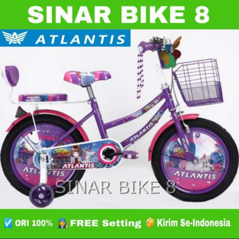 Promo Sepeda Anak Mini 16 Inch Atlantis Edisi Kuda Pony Keranjang Besi ...