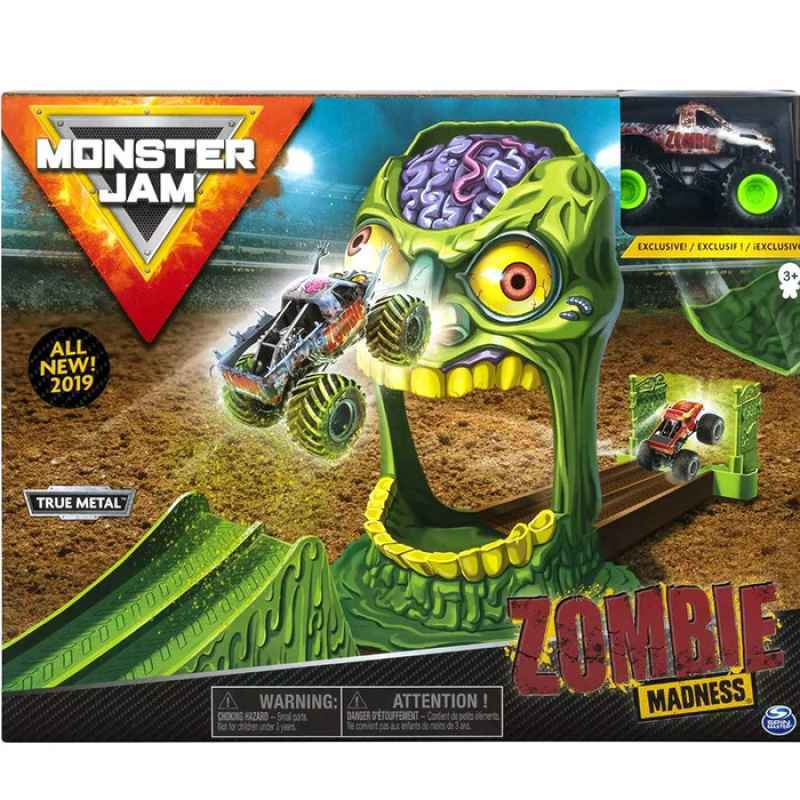 Promo Monster Jam Zombie Madness play set spin master trucks truck ...