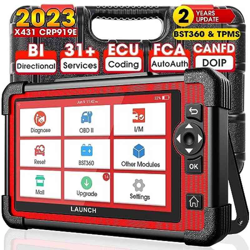 Jual LAUNCH X431 CRP919E Elite OBD2 Scanner, 2023 Bidirectional Scan Tool, CANFD DoIP, 31 ...