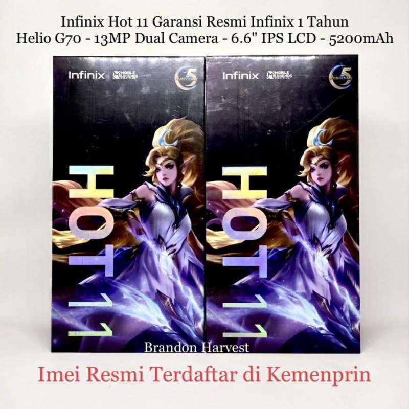 Jual INFINIX HOT 11 RAM 4 64GB NEW SEGEL MESIN SETARA HOT10S NOTE 10 Di Seller KINGS PONSEL