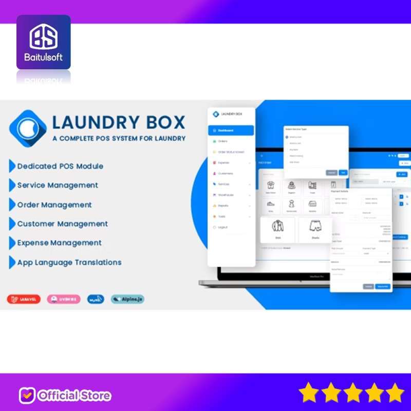 Jual Source Code Aplikasi Laundry Box Pos And Order Management System By Baitulsoft By ...
