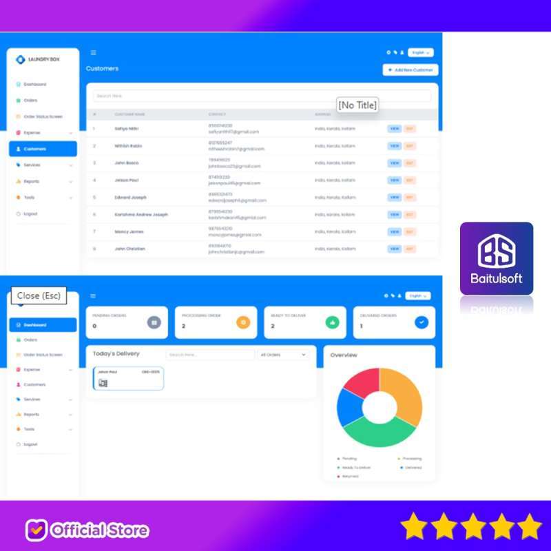Jual Source Code Aplikasi Laundry Box Pos And Order Management System ...