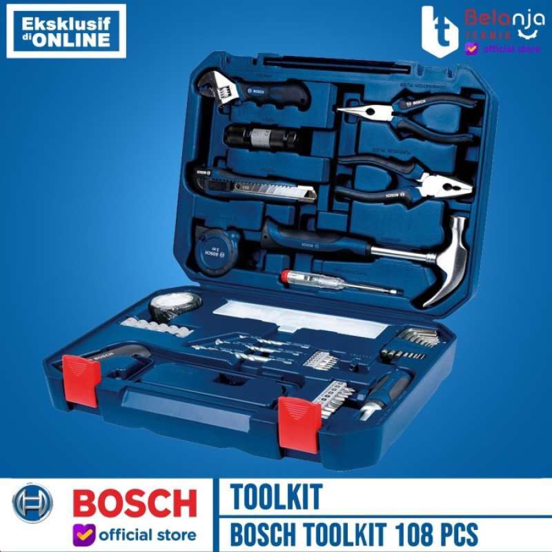 Promo Bosch Toolkit 108 Pcs Mixed Set 108pcs (108 Multifunction Tool ...